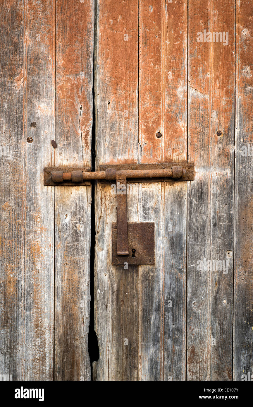 Old worn door lock hi-res stock photography and images - Alamy