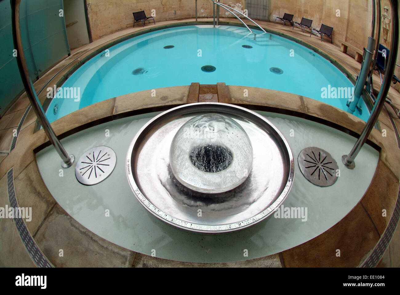 Thermae Bath Spa, which uses the natural hot spring waters in Bath ...