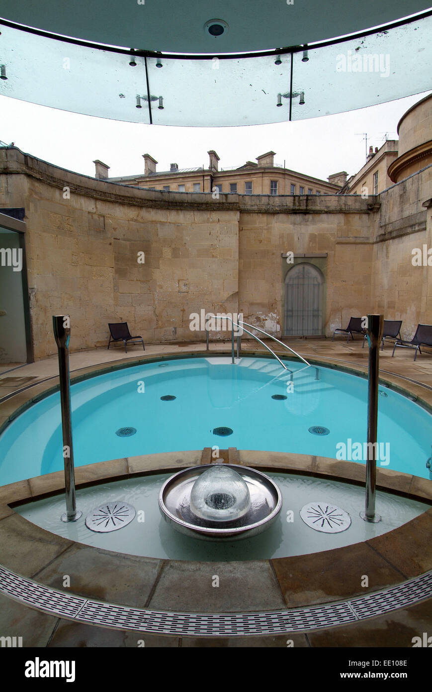 Thermae Bath Spa, which uses the natural hot spring waters in Bath ...