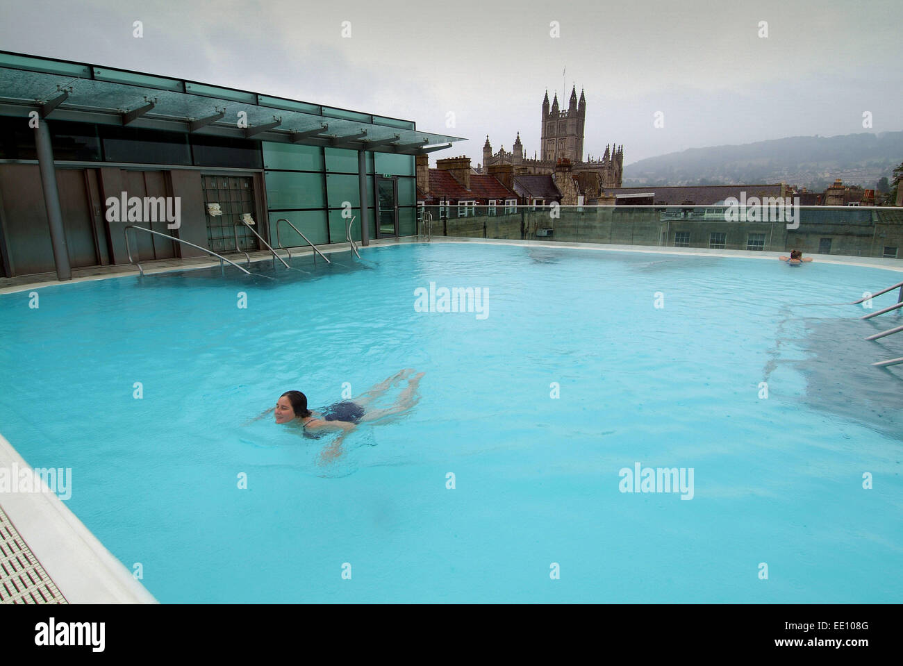 Thermae Bath Spa, which uses the natural hot spring waters in Bath ...