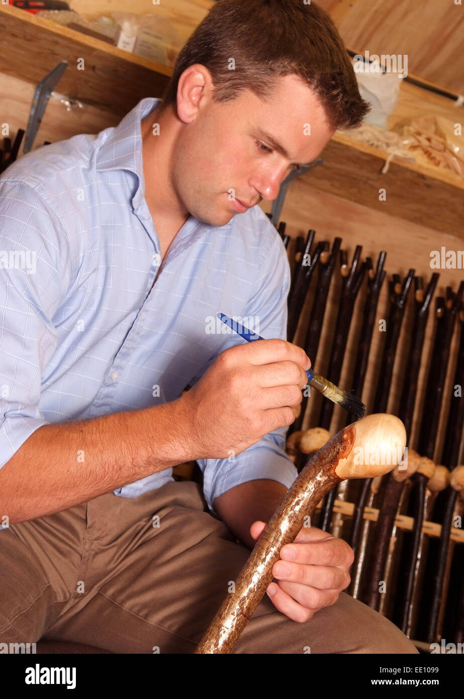Classic Canes who make traditional turned and carved walking sticks and ...