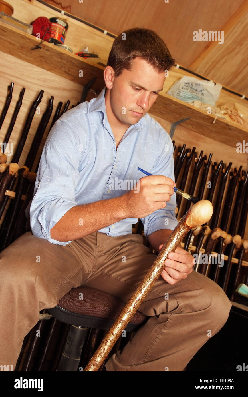 Classic Canes who make traditional turned and carved walking sticks and ...