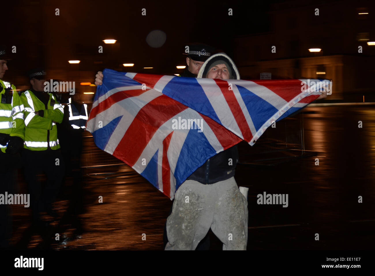 London, UK, 12th January 2015 : UK Fascism (EDL and Britian First ...