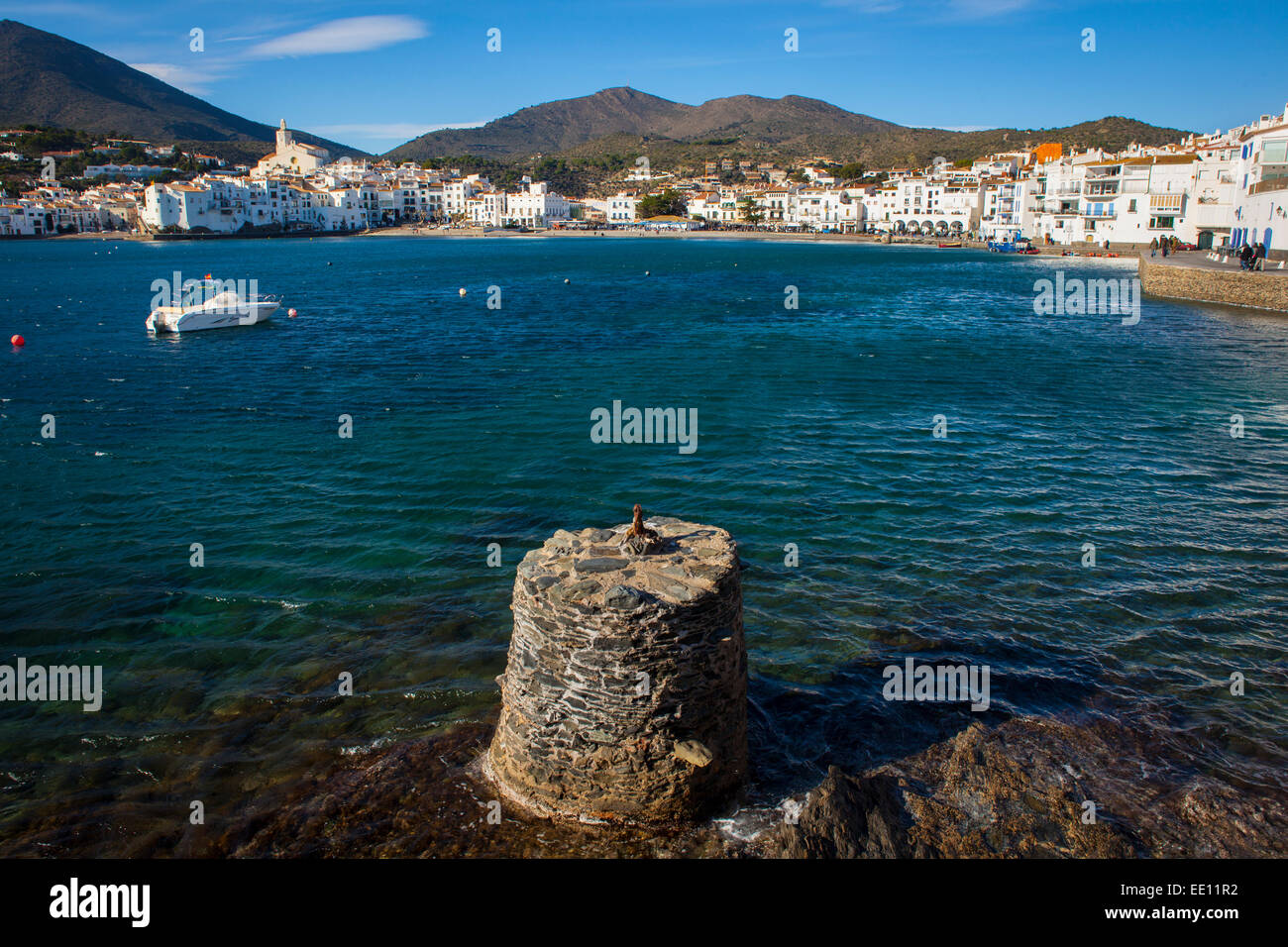The seafront in Cadaques, Catalonia, Spain Stock Photo - Alamy