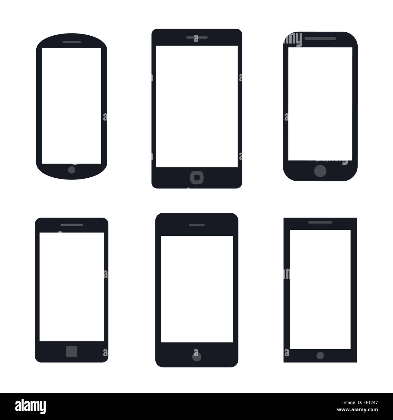 Contact support icon on smartphone Cut Out Stock Images & Pictures - Alamy