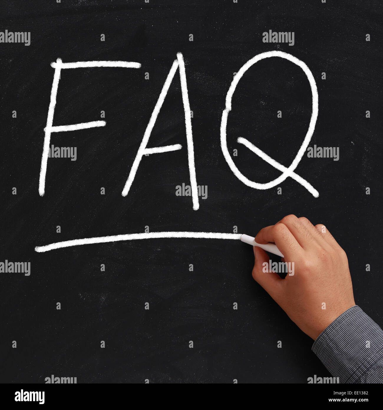 Hand written with chalk hi-res stock photography and images - Alamy