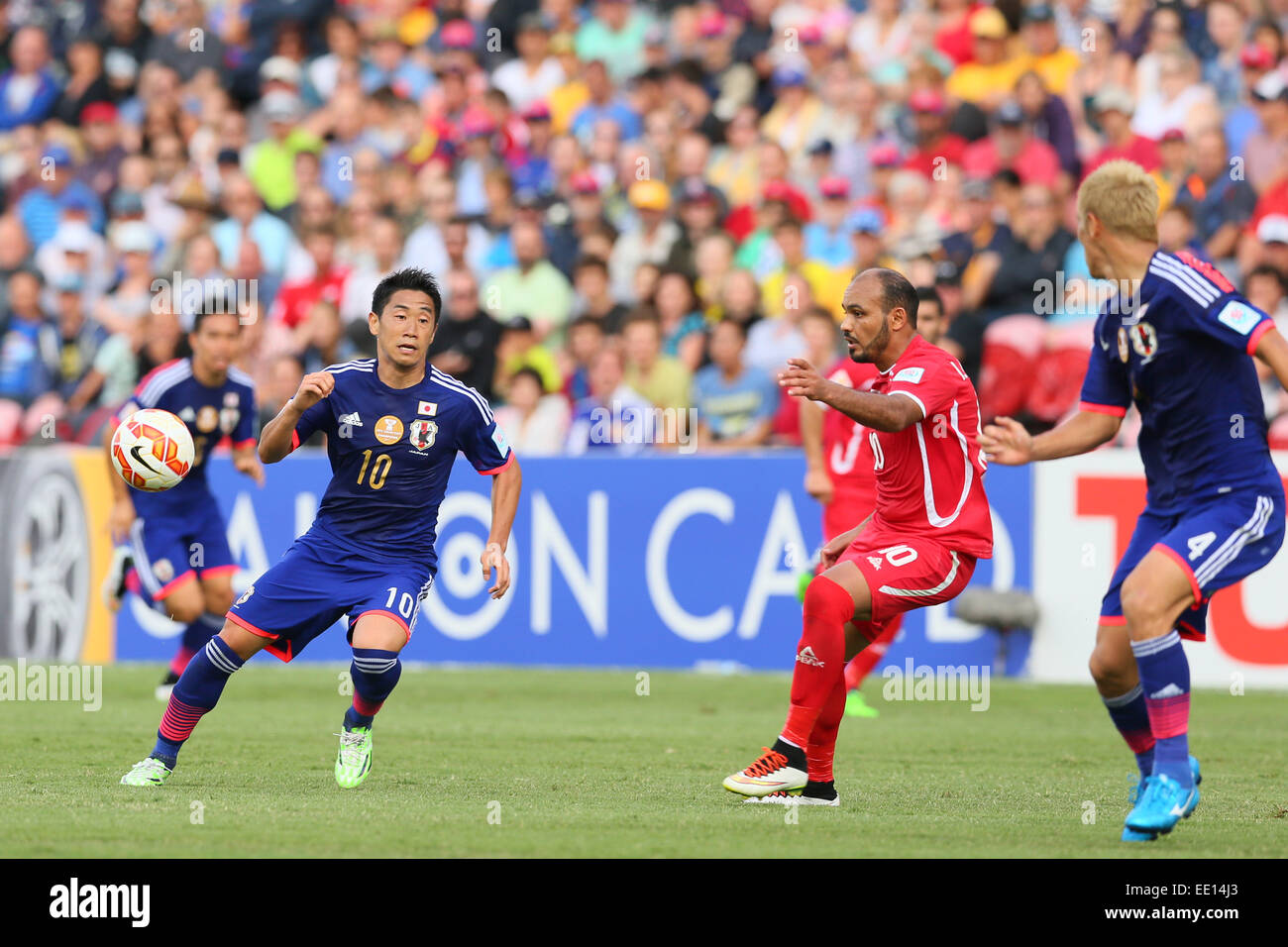 New South Wales, Australia. 12th Jan, 2015. (L-R) Shinji Kagawa, Keisuke Honda (JPN) Football ...