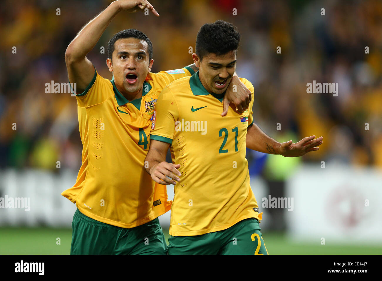 Melbourne Rectangular Stadium, Melbourne, Australia. 9th Jan, 2015. (L ...