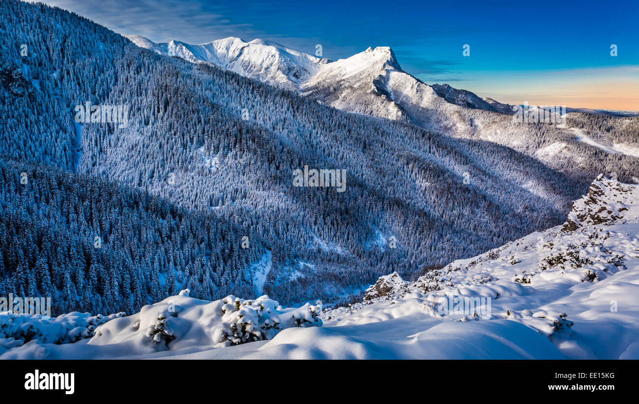 Cold dawn in Tatra Mountains Stock Photo - Alamy