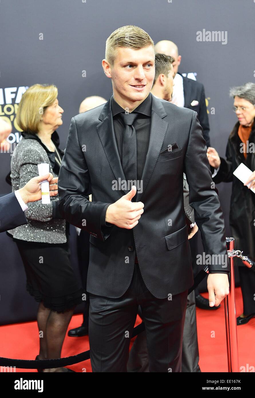 Zurich, Switzerland. 12th Jan, 2015. TONI KROOS poses for photos with ...