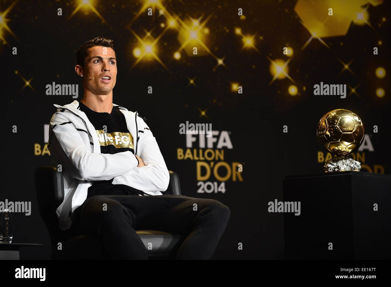 Zurich, Switzerland. 12th Jan, 2015. CRISTIANO RONALDO (Portugal ...