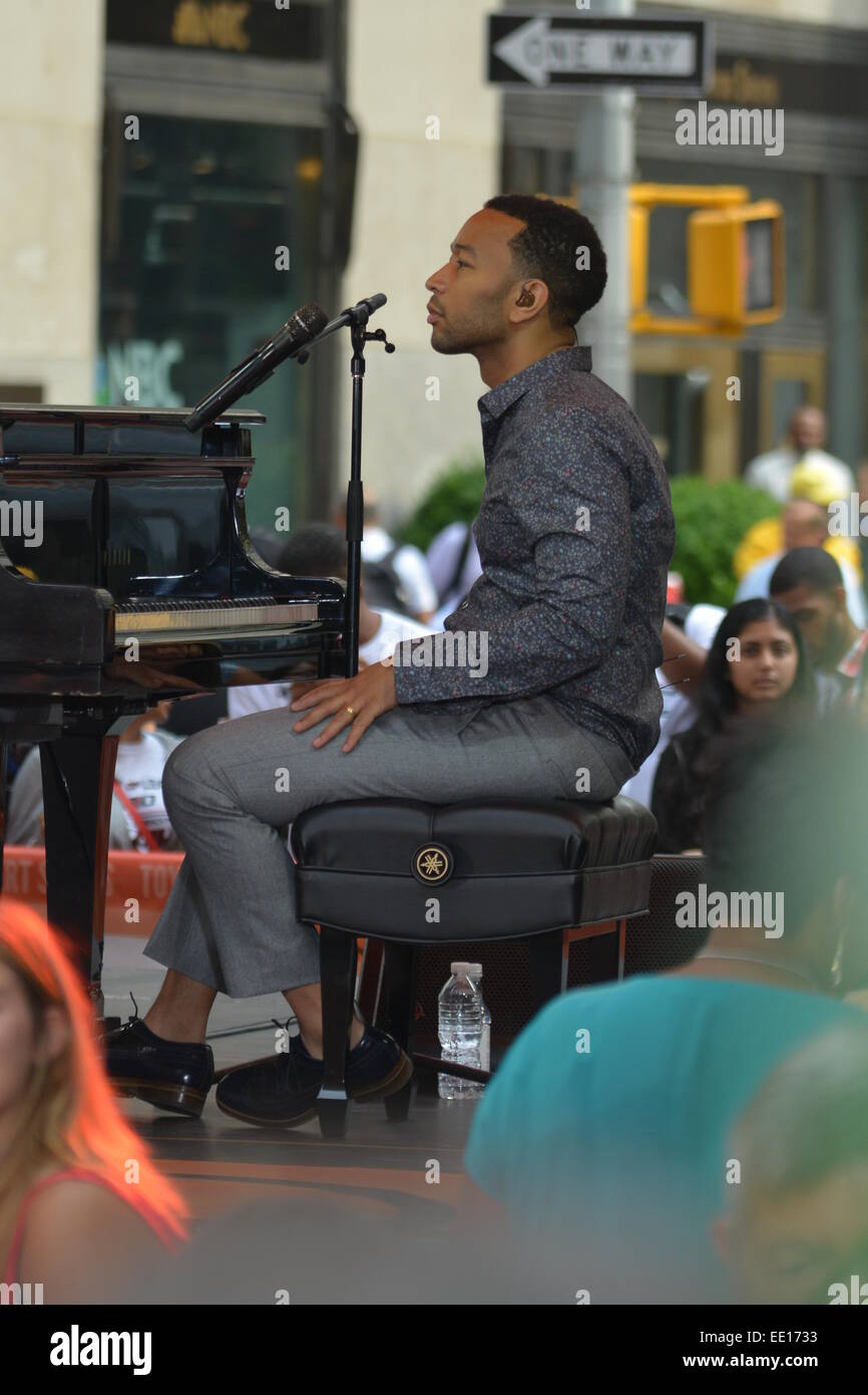 John Legend in concert on the Today Show Featuring: John Legend Where ...