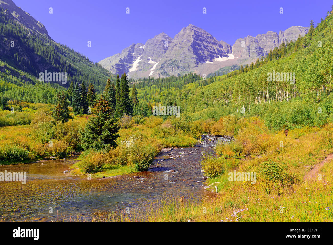Colorado maroon bells fishing hi-res stock photography and images - Alamy
