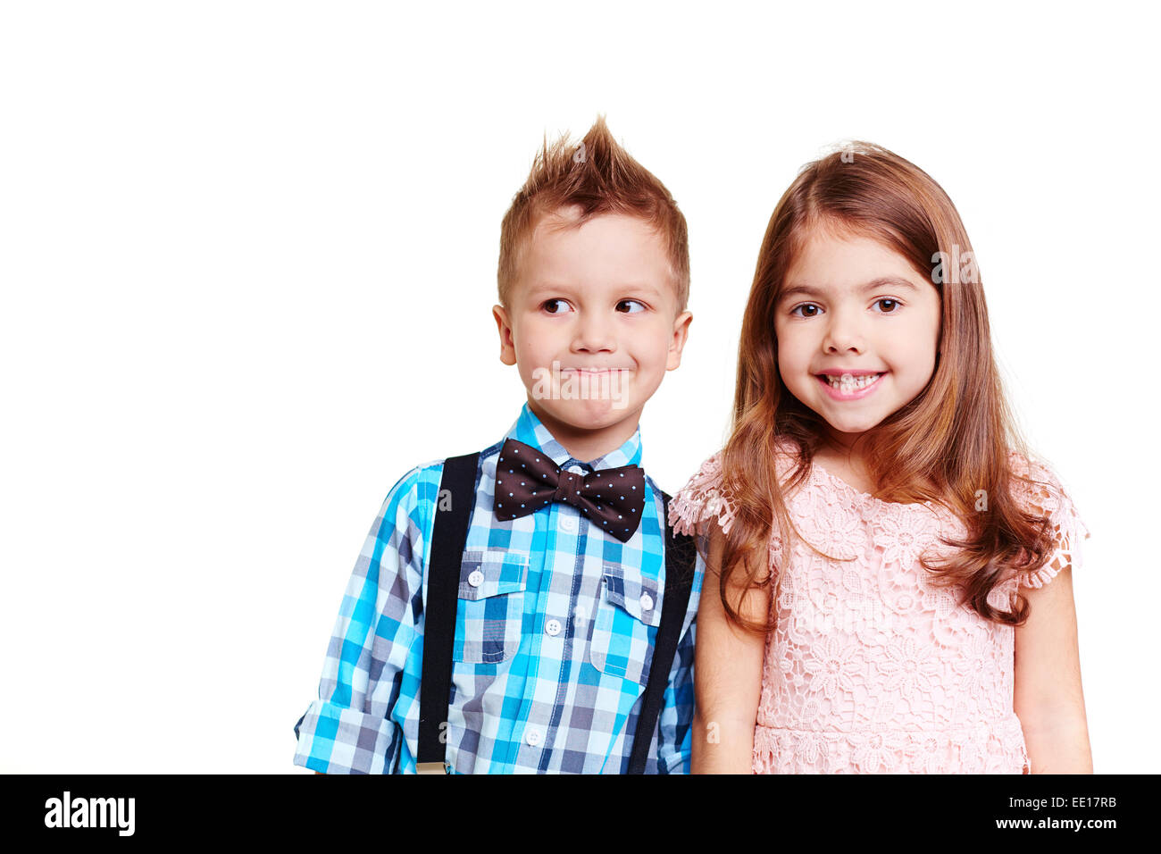 Portrait of cute children looking at camera Stock Photo - Alamy