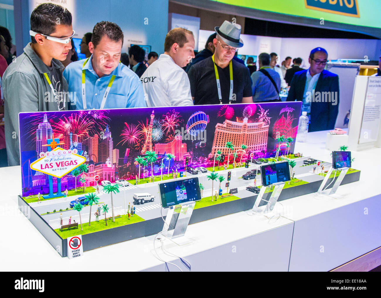The Sony booth at the CES show held in Las Vegas Stock Photo - Alamy
