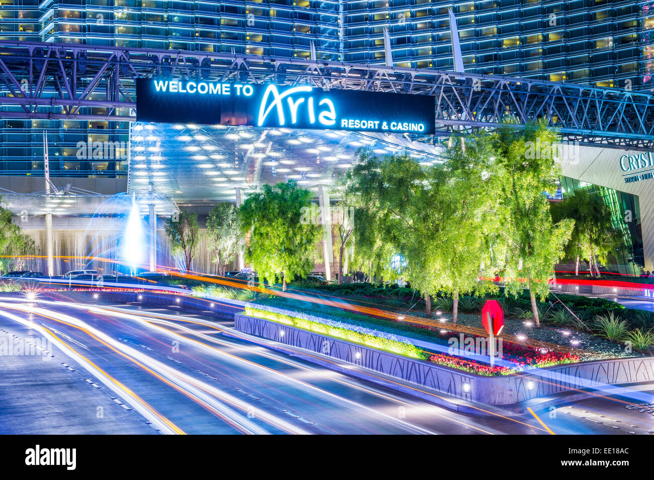 Aria resort sign hi-res stock photography and images - Alamy