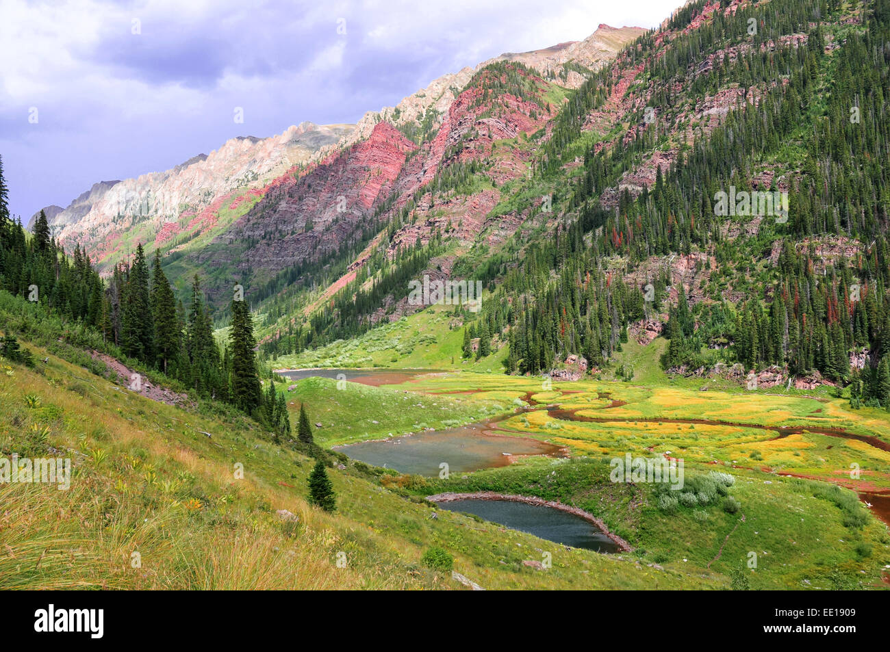 Alpine landscape in Colorado, Rocky Mountains Stock Photo - Alamy