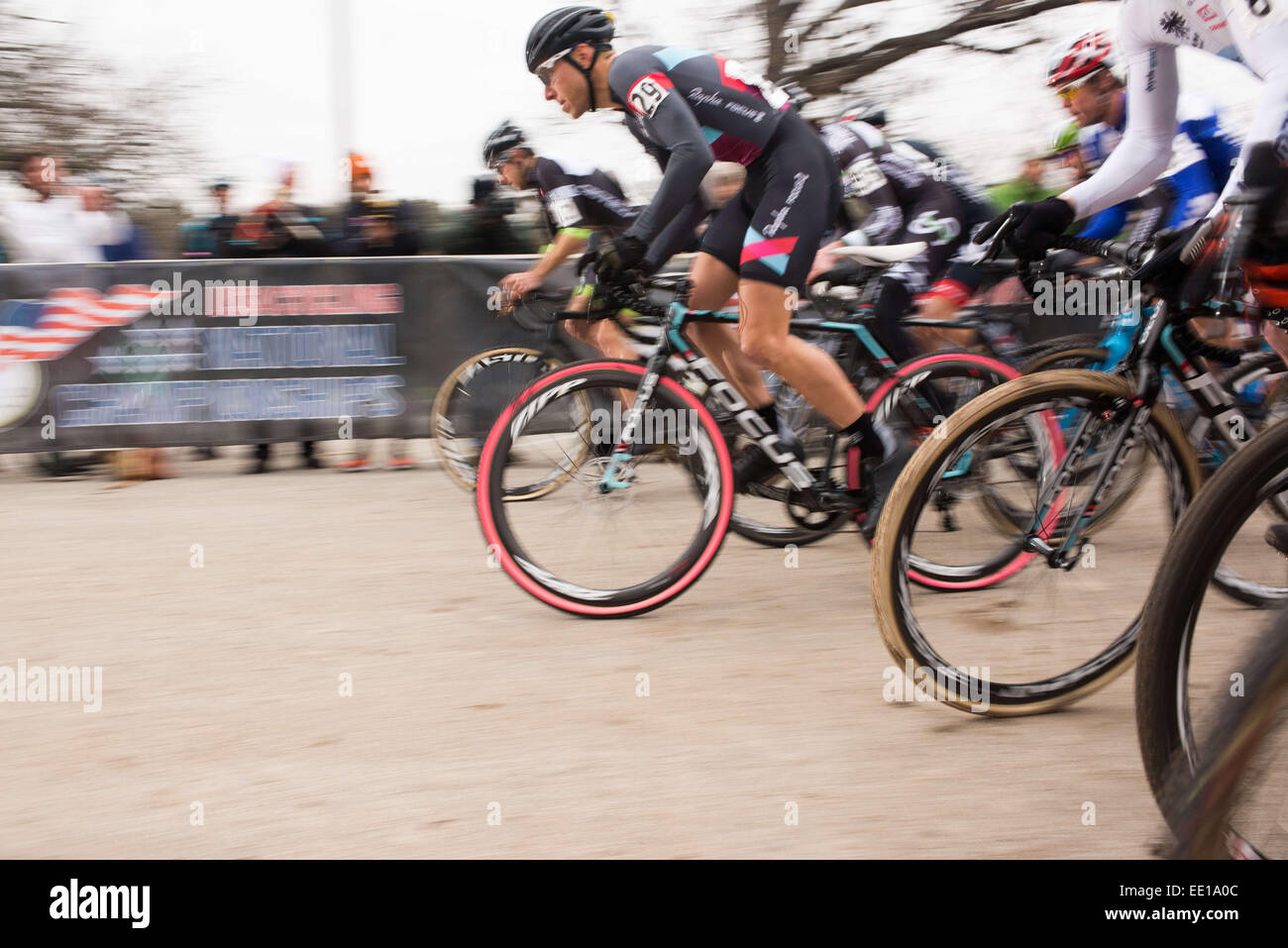 Jan. 12, 2015 - JEREMY POWERS (no.29) wins mens Elite 2015 Cyclo-Cross ...