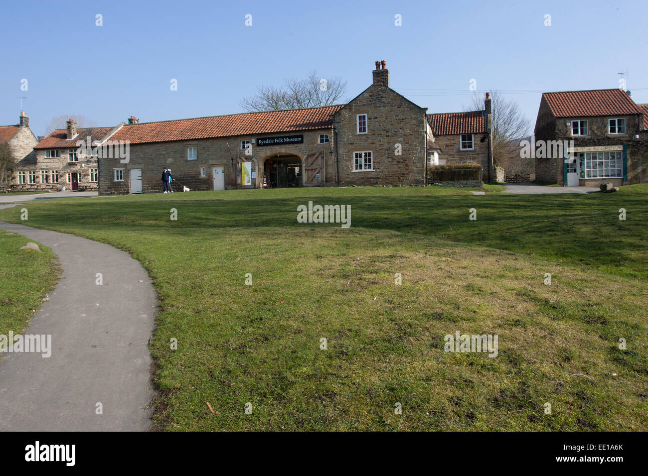 The centre of Hutton-le-hole village and location of the Ryedale Folk ...