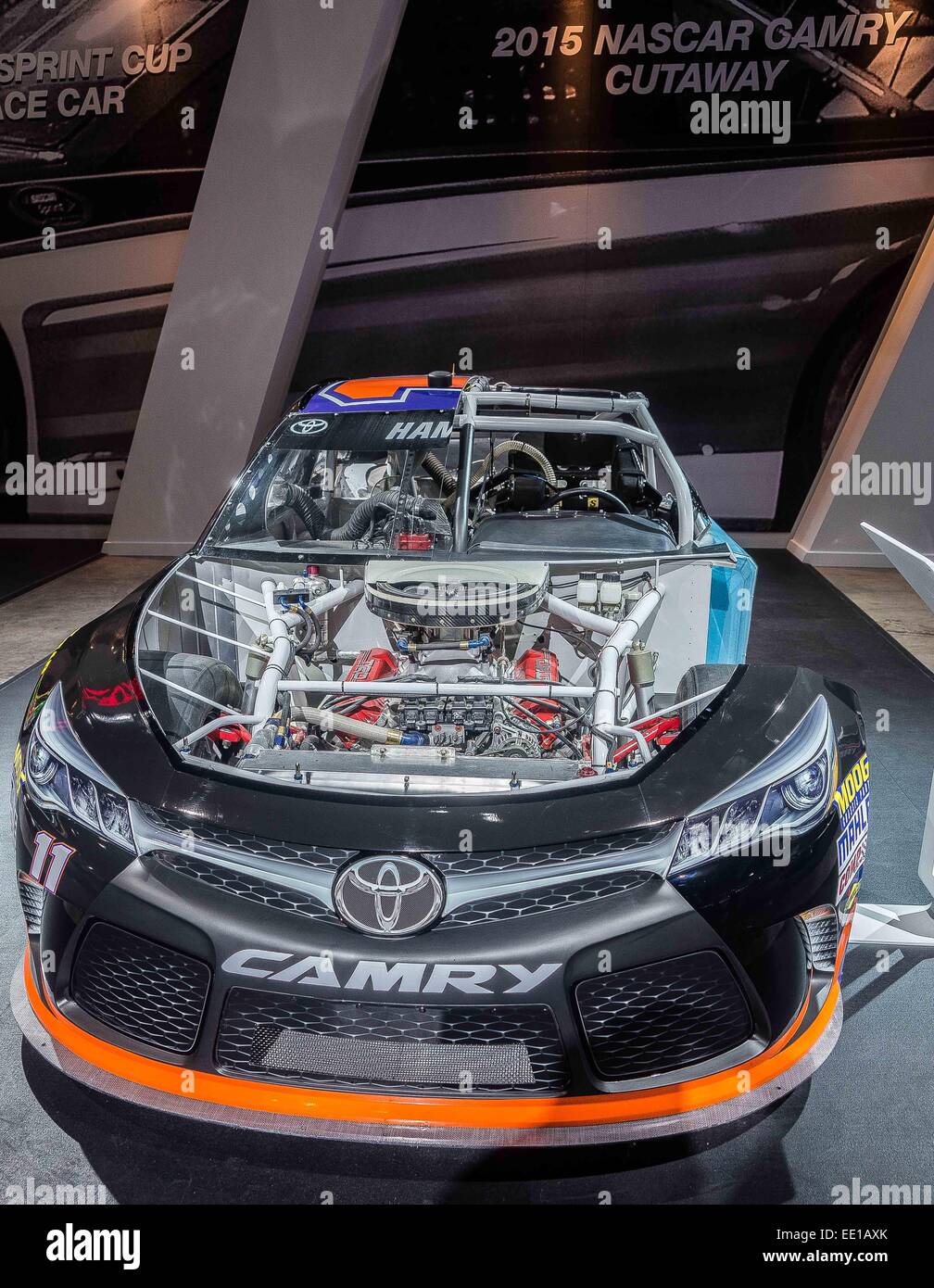 Detroit, MI, USA. 12th Jan, 2015. 2015 Nascar Camry Cutaway dazzles at ...
