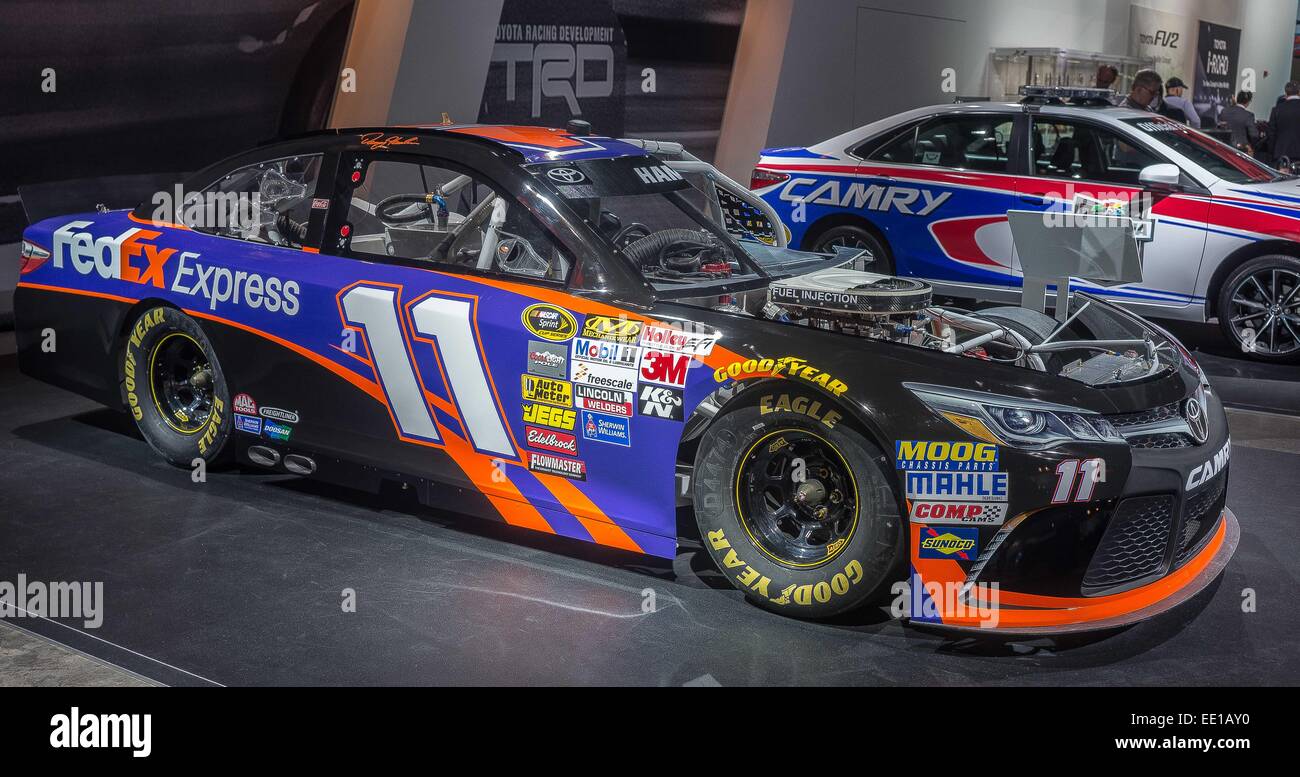 Detroit, MI, USA. 12th Jan, 2015. 2015 Nascar Camry Cutaway dazzles at ...