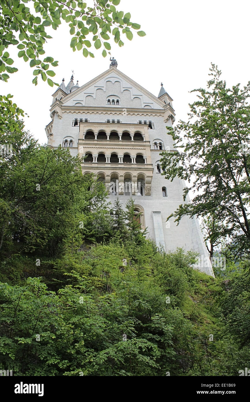 Exterior neuschwanstein castle built ludwig hi-res stock photography ...