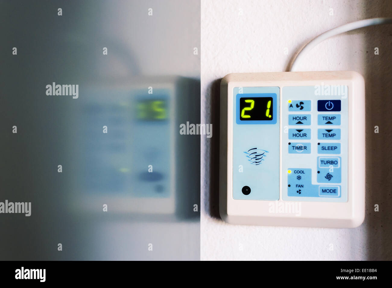 Wireless thermostat for ambient temperature control Stock Photo - Alamy