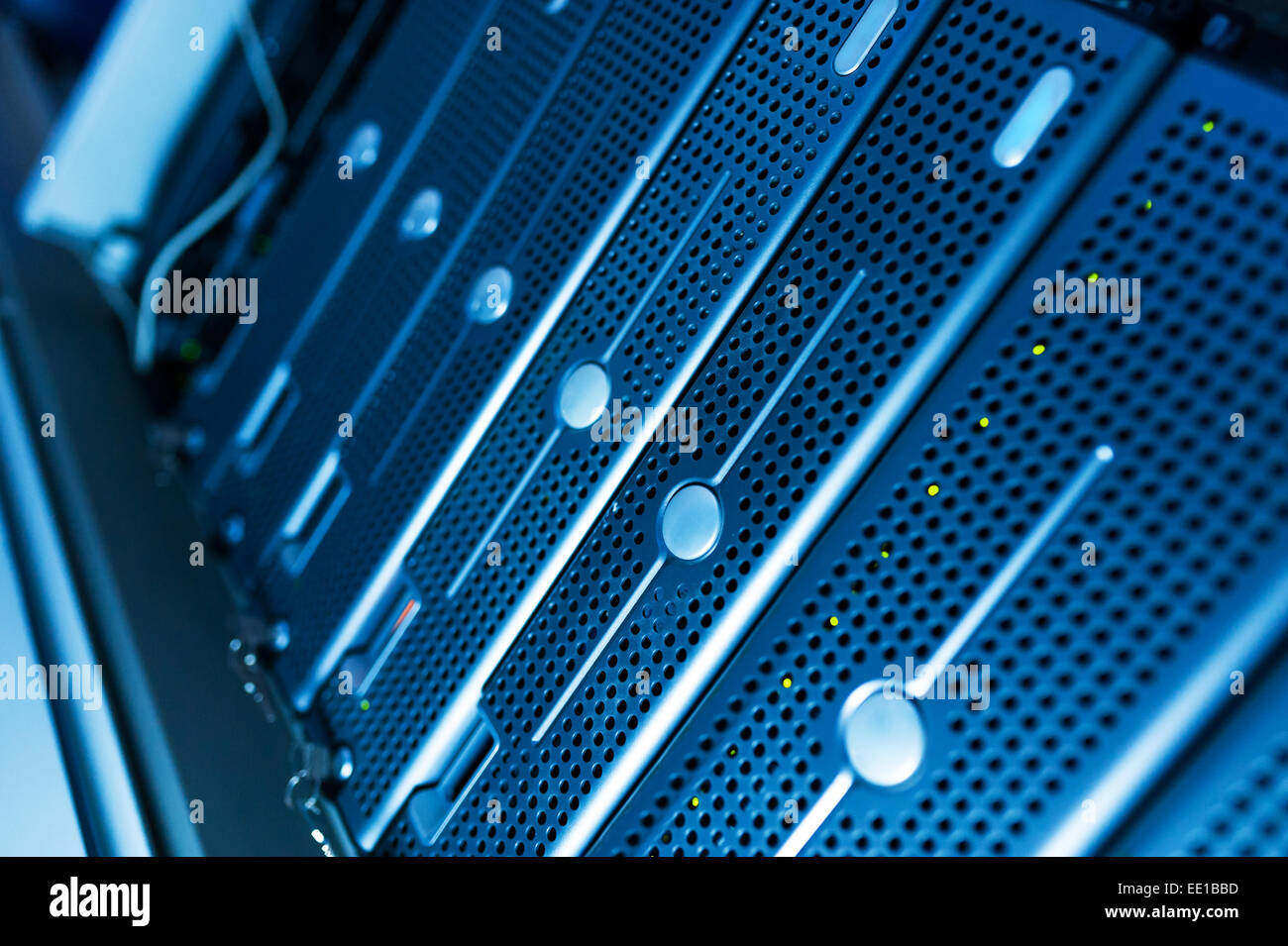 Network servers in data room Stock Photo - Alamy