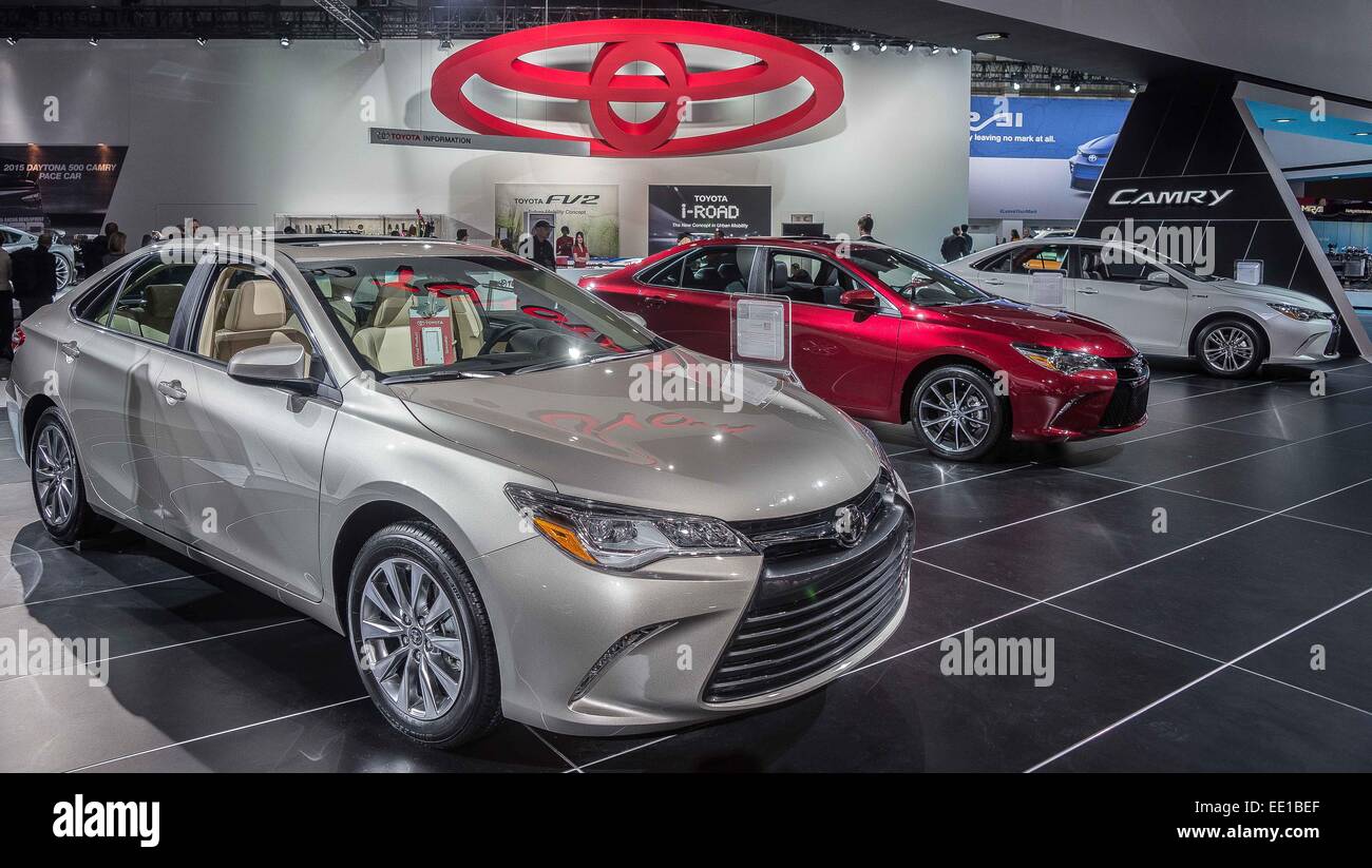 Detroit, MI, USA. 12th Jan, 2015. Toyota Camry dazzles at the North ...