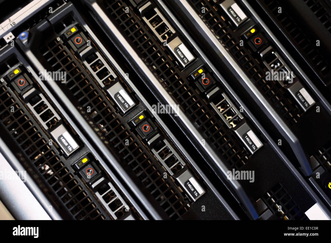 Network servers in data room Stock Photo - Alamy