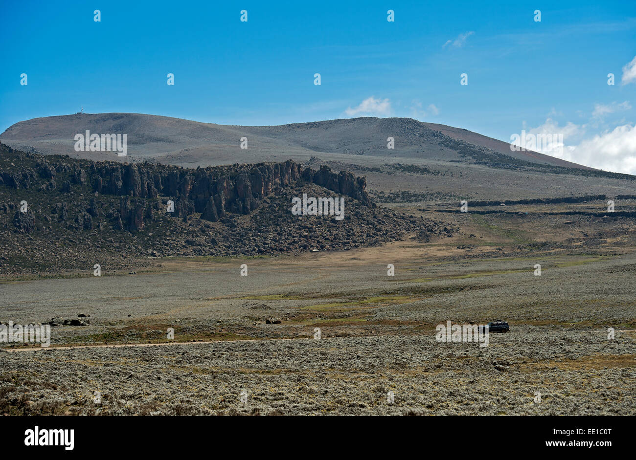 Volcanic mountain range with Mount Tulu Dimtu, 4377 m, second highest ...