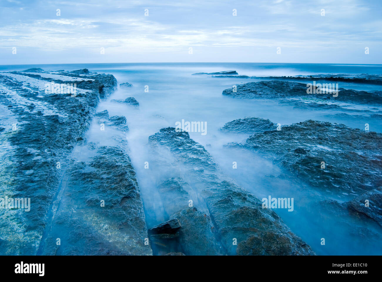 Rocky seacoast, Beiguan, Yilan, Taiwan Stock Photo - Alamy