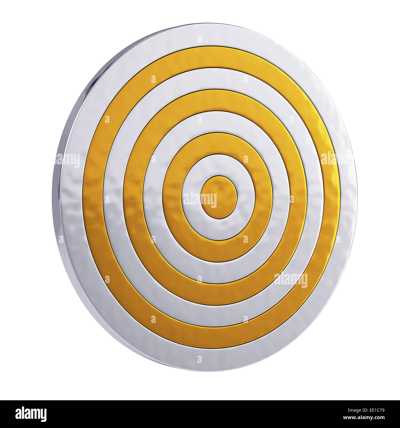 3d render of golden royal target isolated on white background Stock ...