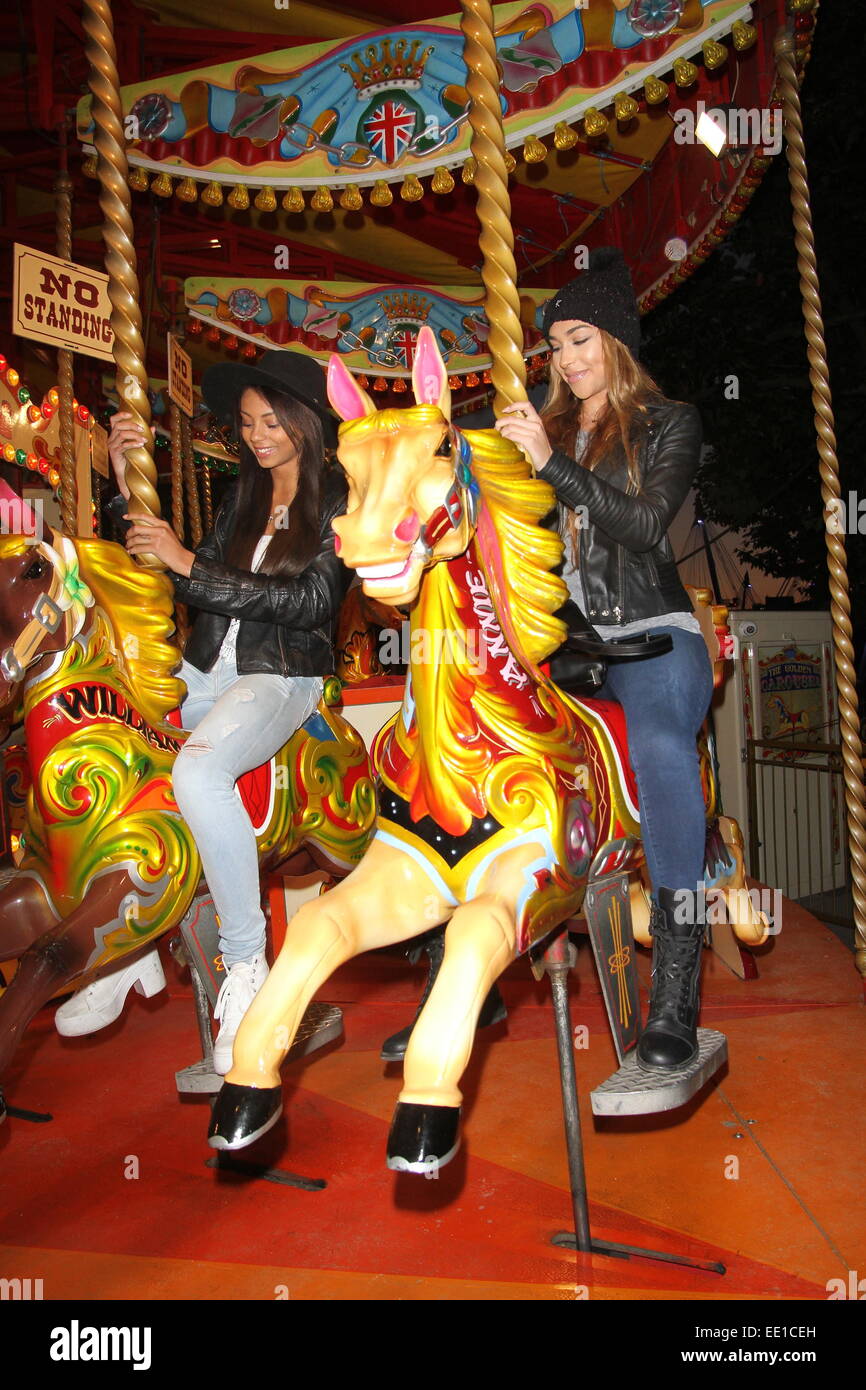 Chantel Jeffries hits the fairground with her model and music friend ...