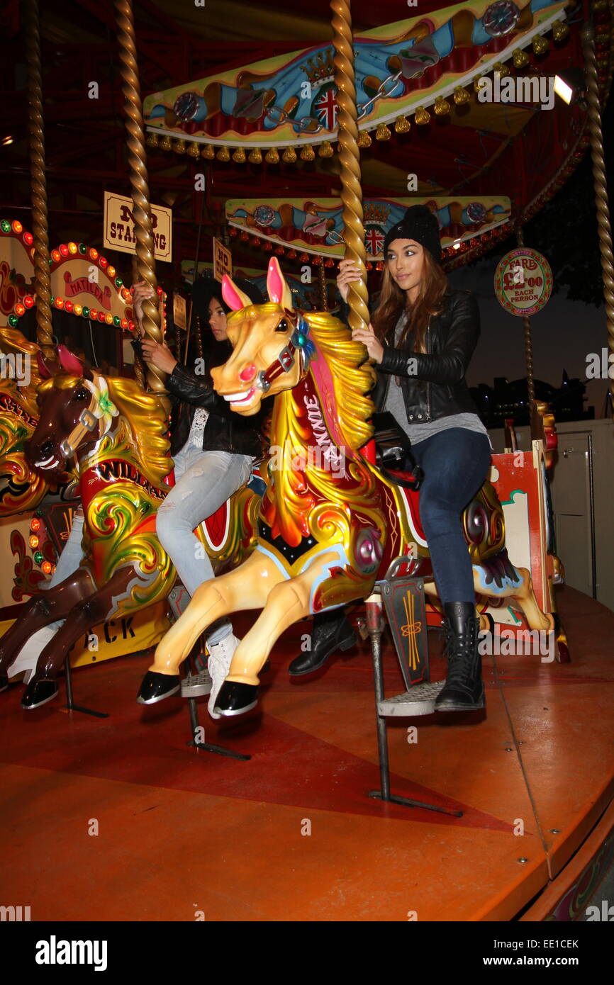 Chantel Jeffries hits the fairground with her model and music friend ...