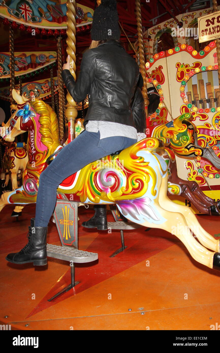 Chantel Jeffries hits the fairground with her model and music friend ...