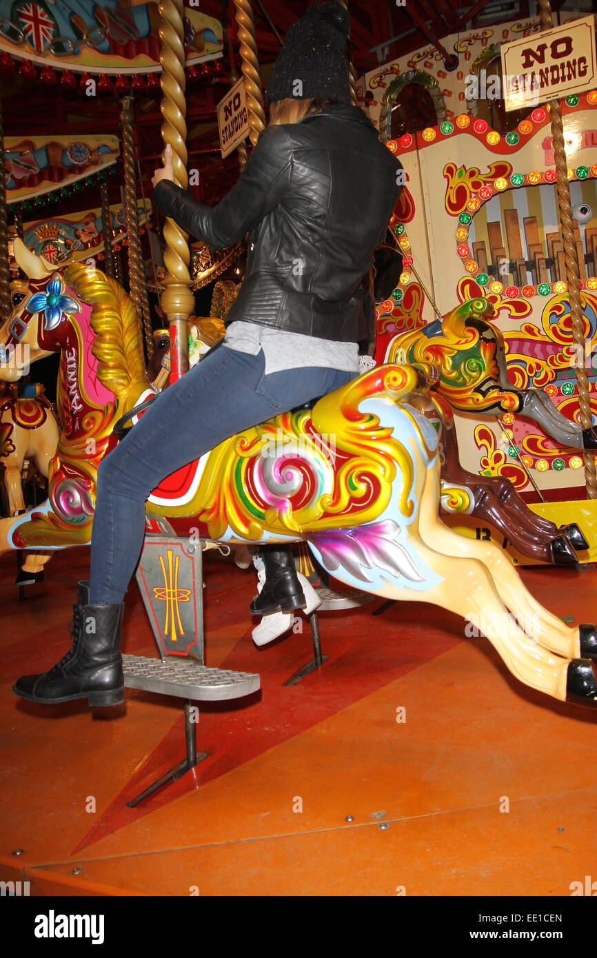 Chantel Jeffries hits the fairground with her model and music friend ...