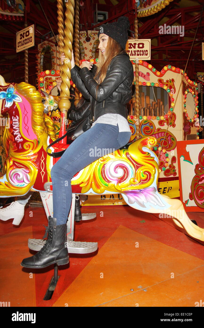 Chantel Jeffries hits the fairground with her model and music friend ...