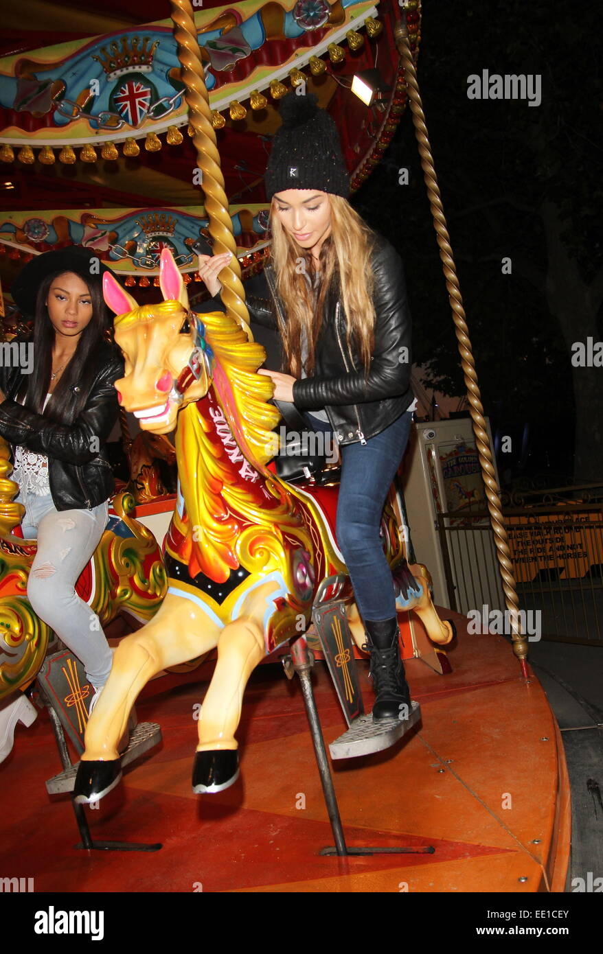 Chantel Jeffries hits the fairground with her model and music friend ...