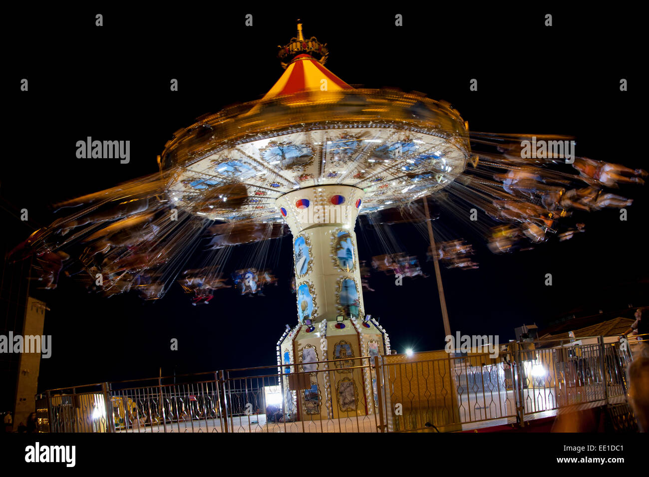 Funfair roundabout hi-res stock photography and images - Alamy