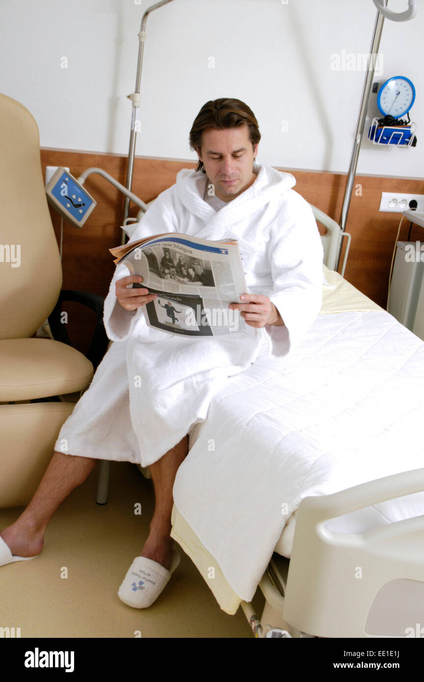 MAN IN HOSPITAL Stock Photo - Alamy