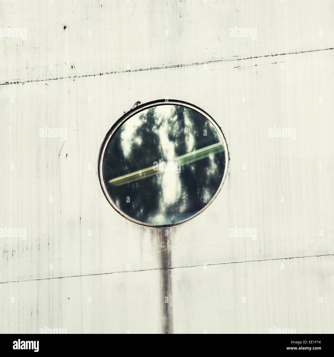 Round window on the boat Stock Photo - Alamy