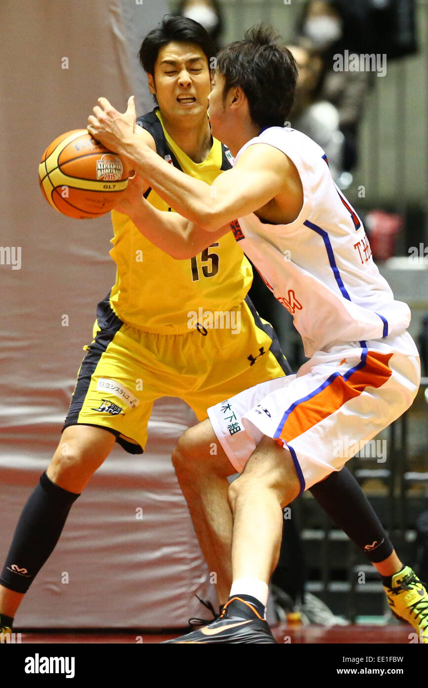 st Yoyogi Gymnasium, Tokyo, Japan. 12th Jan, 2015. (L-R) Joji Takeuchi ...
