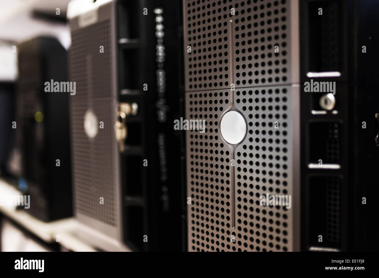 Network servers in data room Stock Photo - Alamy
