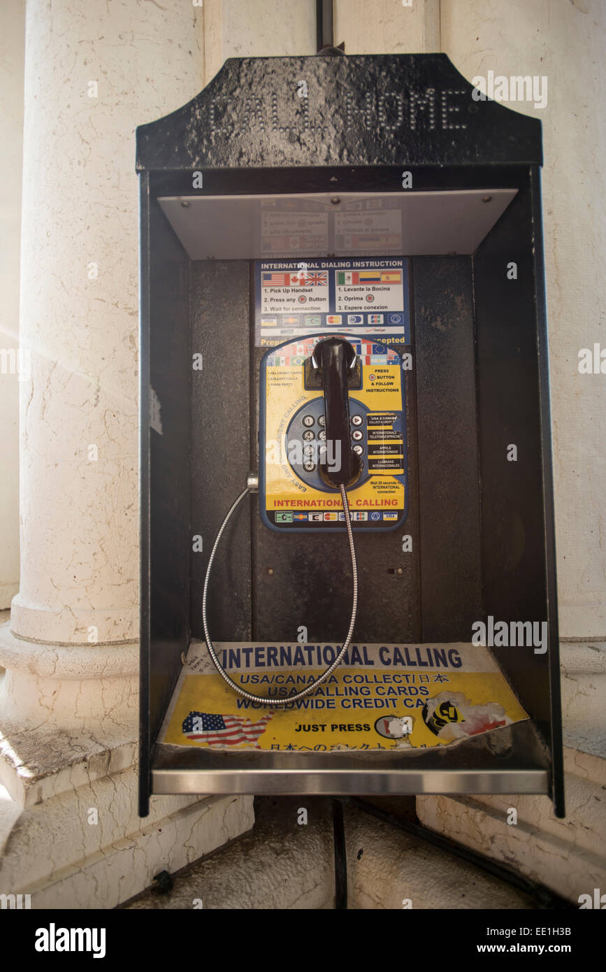 Public phone at the Campanile Stock Photo - Alamy
