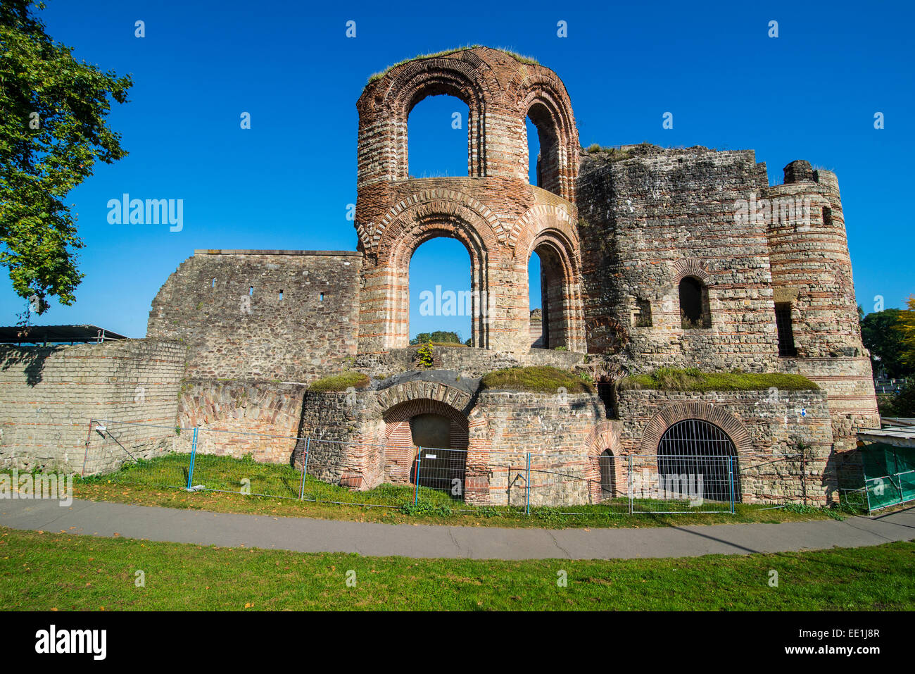 Roman Imperial bath ruins in Trier, UNESCO World Heritage Site, Trier ...