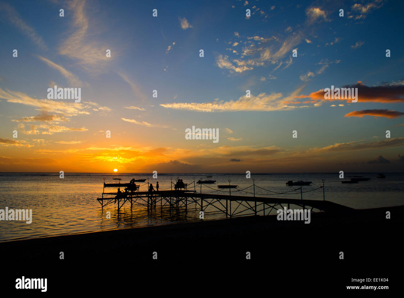 Mauritius sunset hi-res stock photography and images - Alamy