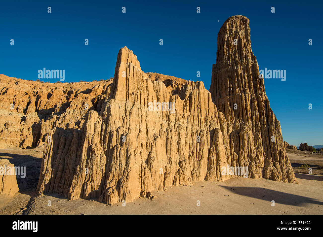 Sandstone formations in the Cathedral Gorge State Park, Nevada, United ...