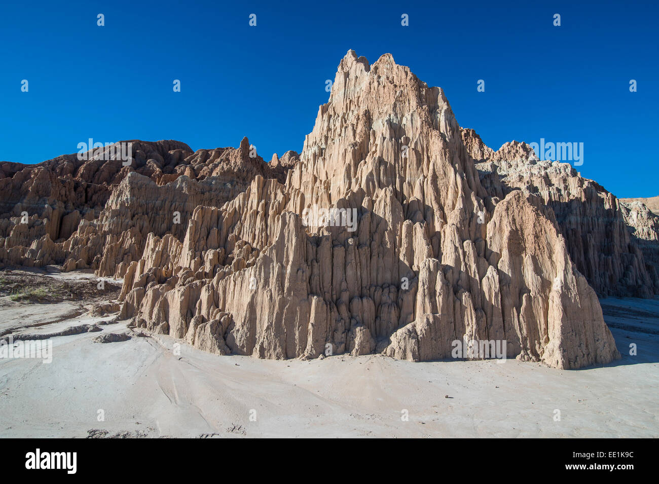 Sandstone formations in the Cathedral Gorge State Park, Nevada, United ...