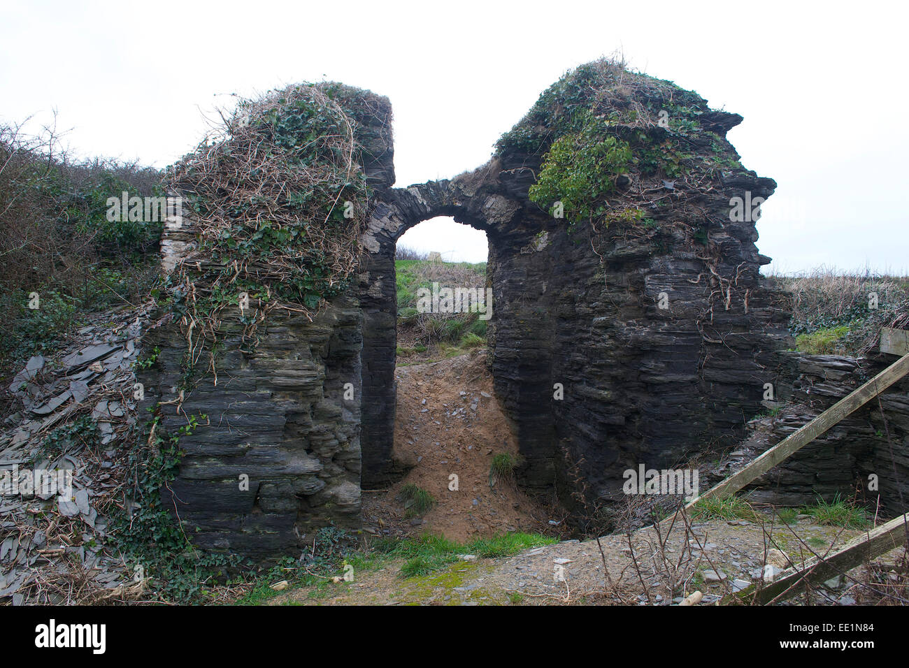 ANCIENT CHAPEL TREVOSE Stock Photo - Alamy